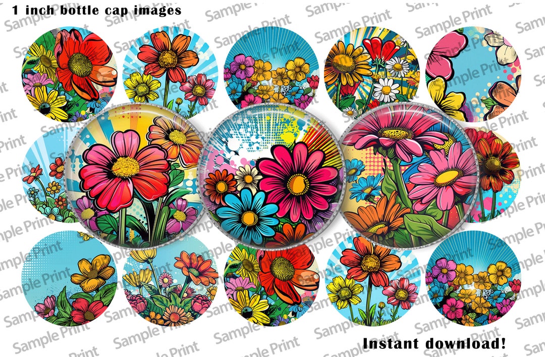 Pop Flower BCI - Pop Flower Images - Pop Images - Pop Art BCI - Bottle ...
