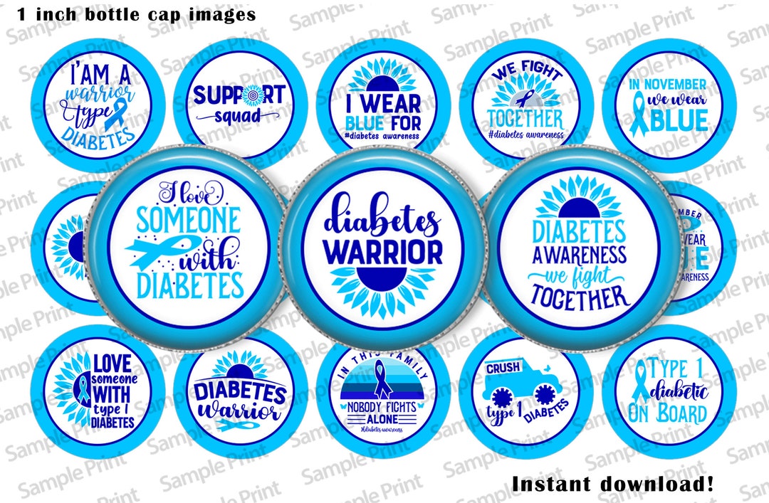 Diabetes Images - Diabetes BCI - Type 1 Images - Bottle Cap Images ...