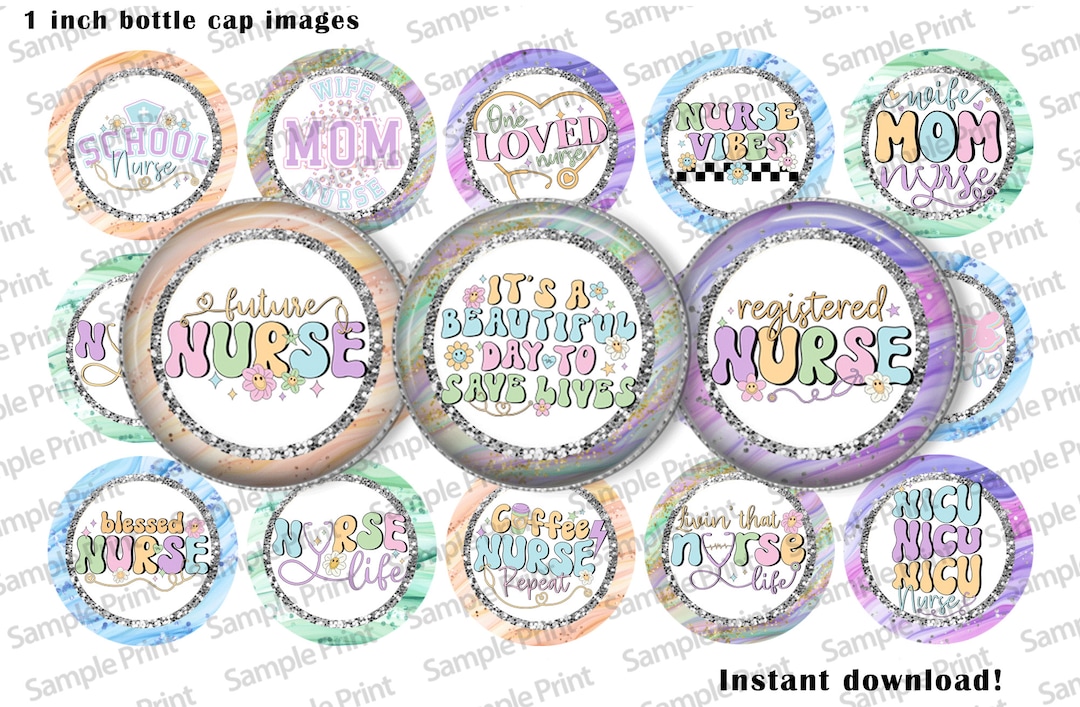 Nurse Images - Nurse BCI - Save Lives - 25mm Cabochons - 1 Inch Circles ...