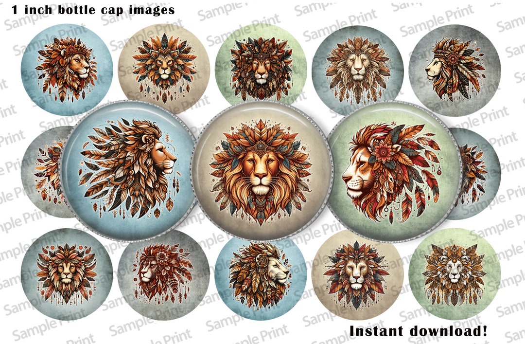 Leo Images - Leo BCI - August Birthday - July Birthday - Bottle Cap ...