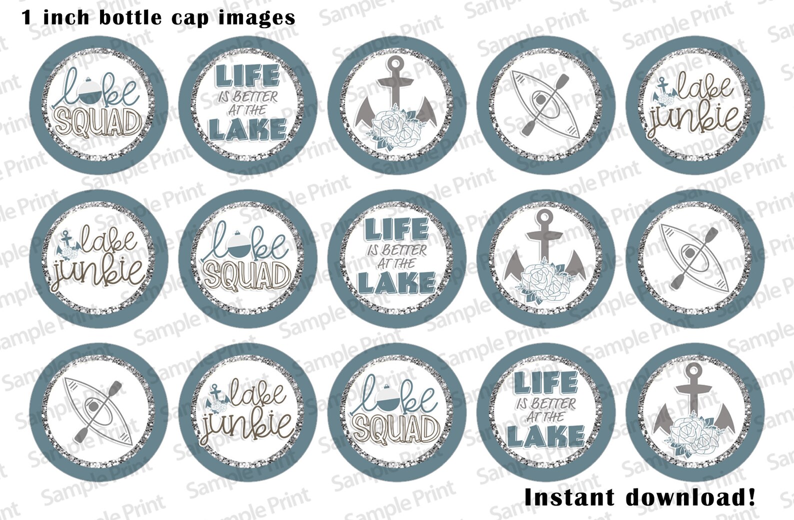 Lake House BCI - Kayak BCI - Lake Images - Bottle Cap Images - Lake ...