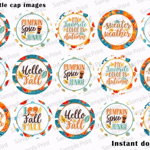 Fall BCI - Fall Y'all - Bottle Cap Images - 1 Inch Circles - Circle ...