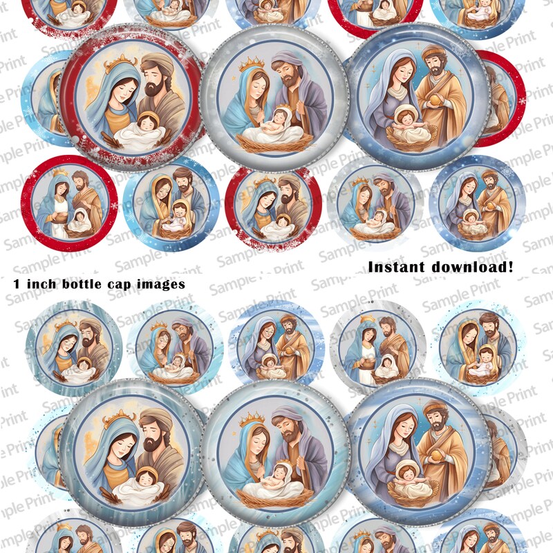Nativity Buttons - Etsy UK