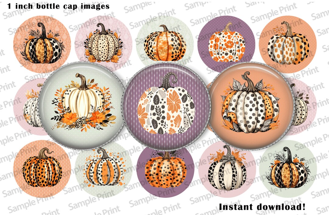 Pumpkin BCI - Pumpkin Images - Fancy Pumpkins - Bottle Cap Images ...