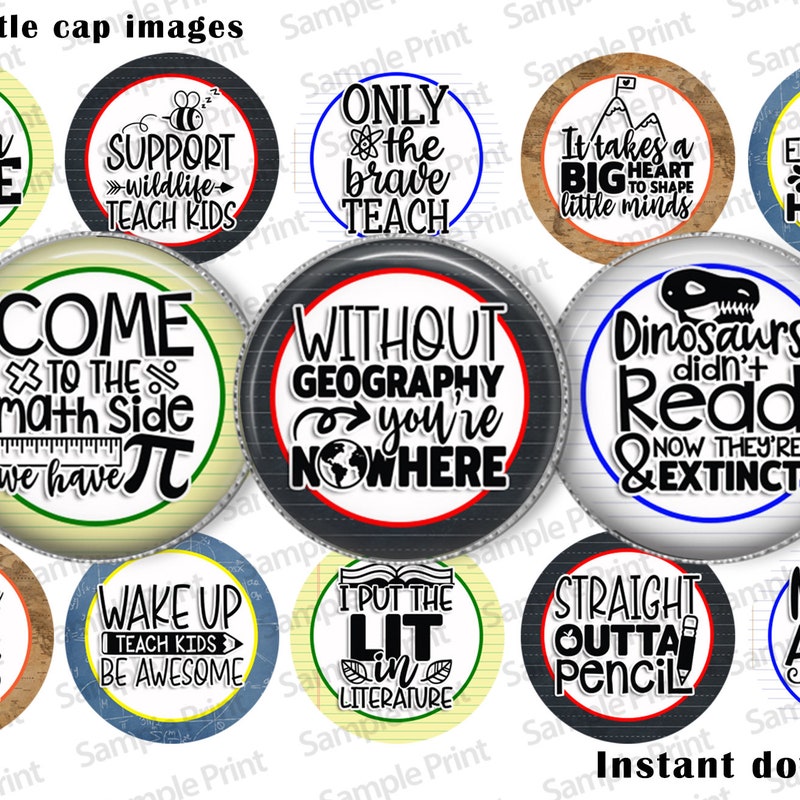 Teacher Bottle Cap - Etsy