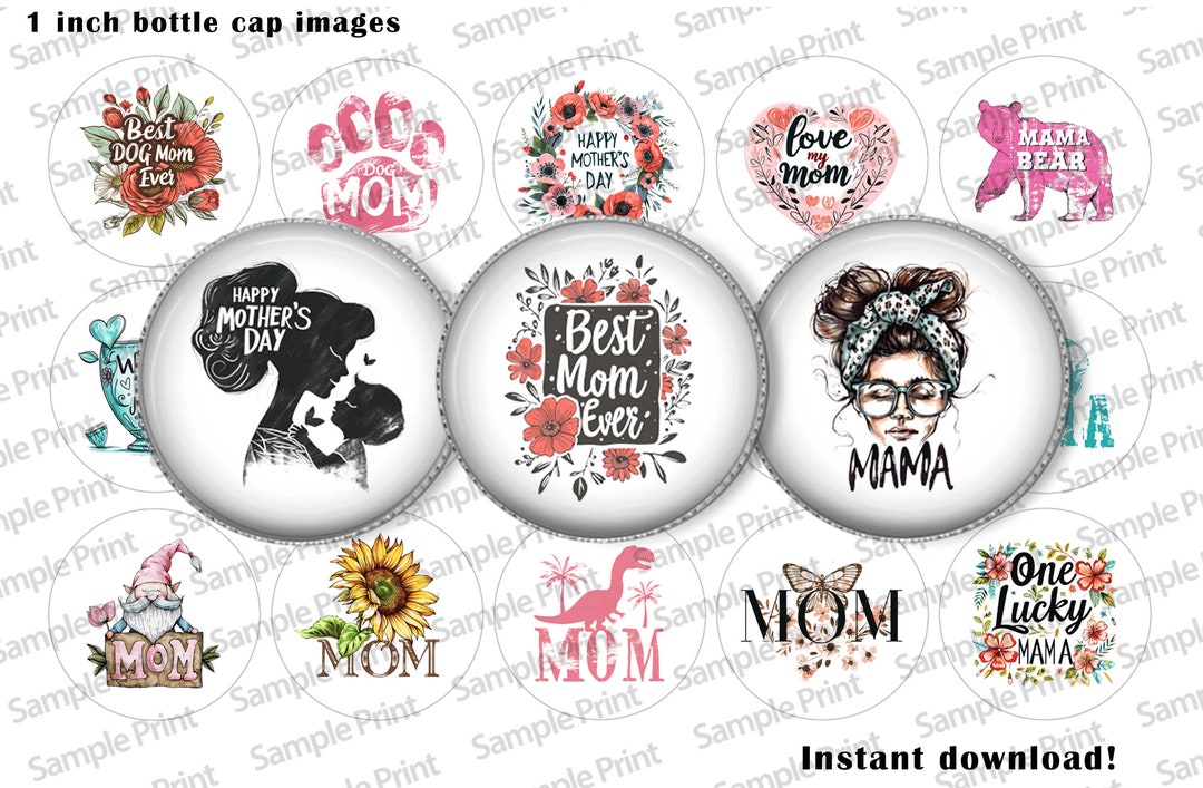 Mothers Day Images - Mothers Day BCI - Mama Bear - Bottle Cap Images ...