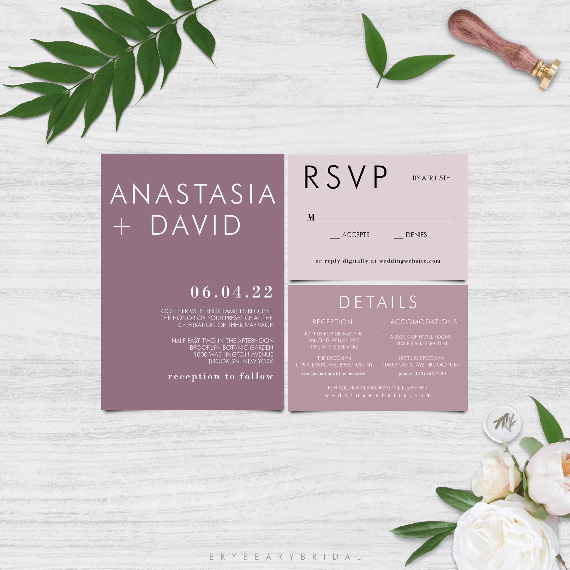 Paper Candace DIY Printable Editable Invitation Download TEMPLETT ...
