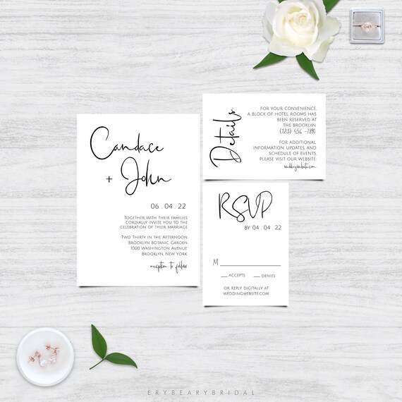Paper Candace DIY Printable Editable Invitation Download TEMPLETT ...