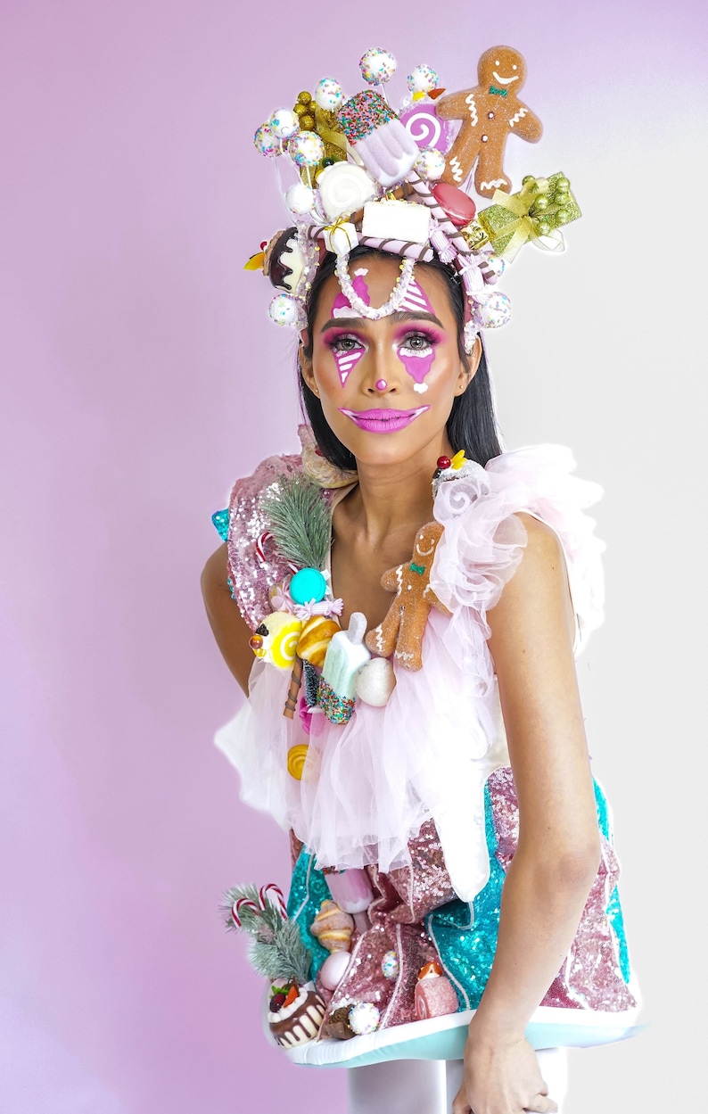 Candy Cane and Pastry Headpiece. Christmas. Holidays. Winter. Handmade ...