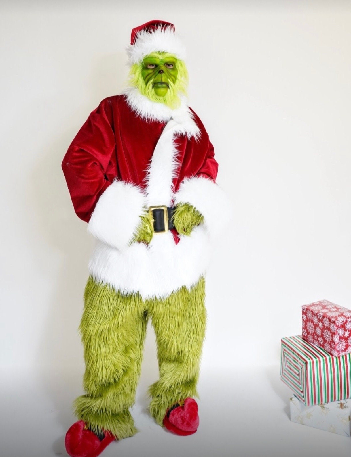 Grinch Santa Costume. Christmas. Halloween. - Etsy