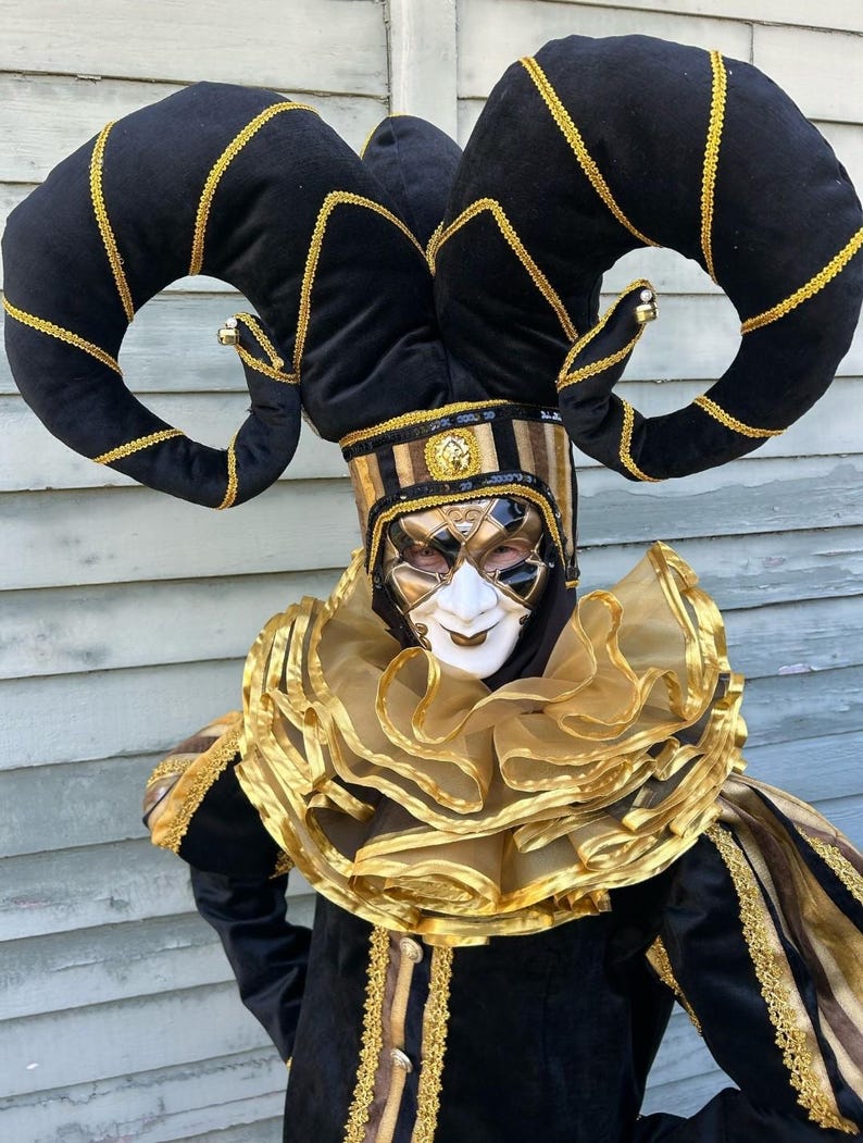 Handmade Jester Costume: Velvet Carnival Cosplay - Adult, Multicolor - Etsy