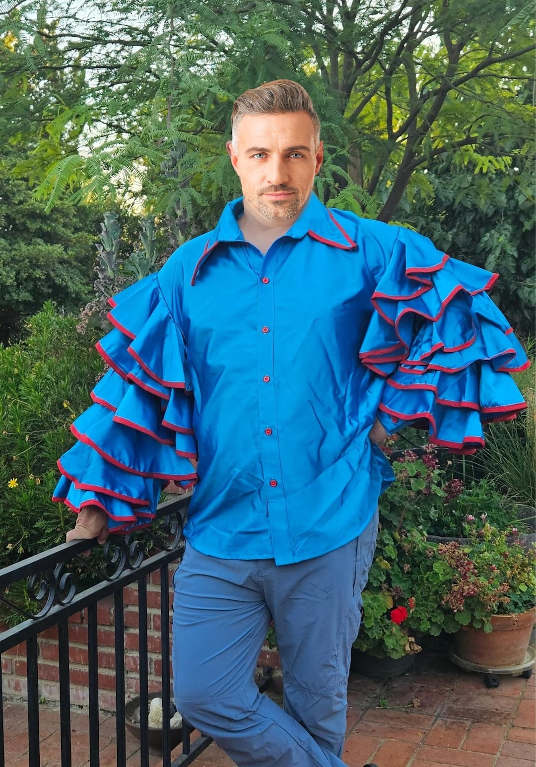 Handmade Ruffle Dance Shirt: Samba, Flamenco, Halloween Costume - Etsy