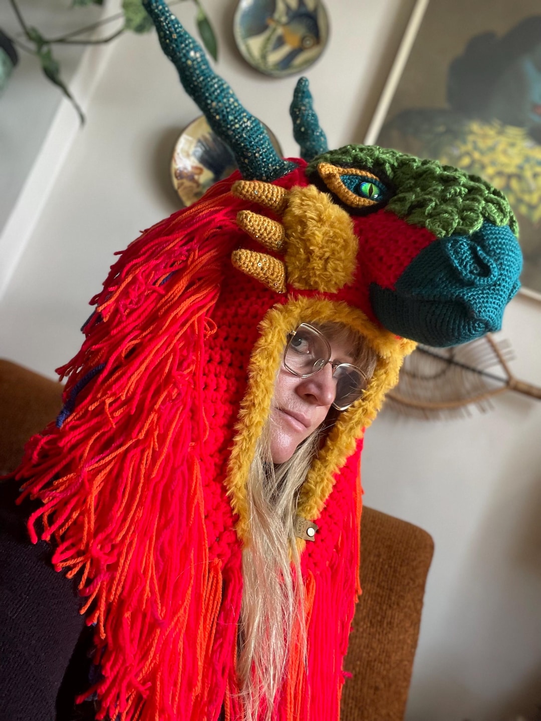 Crochet Dragon Hat - Etsy