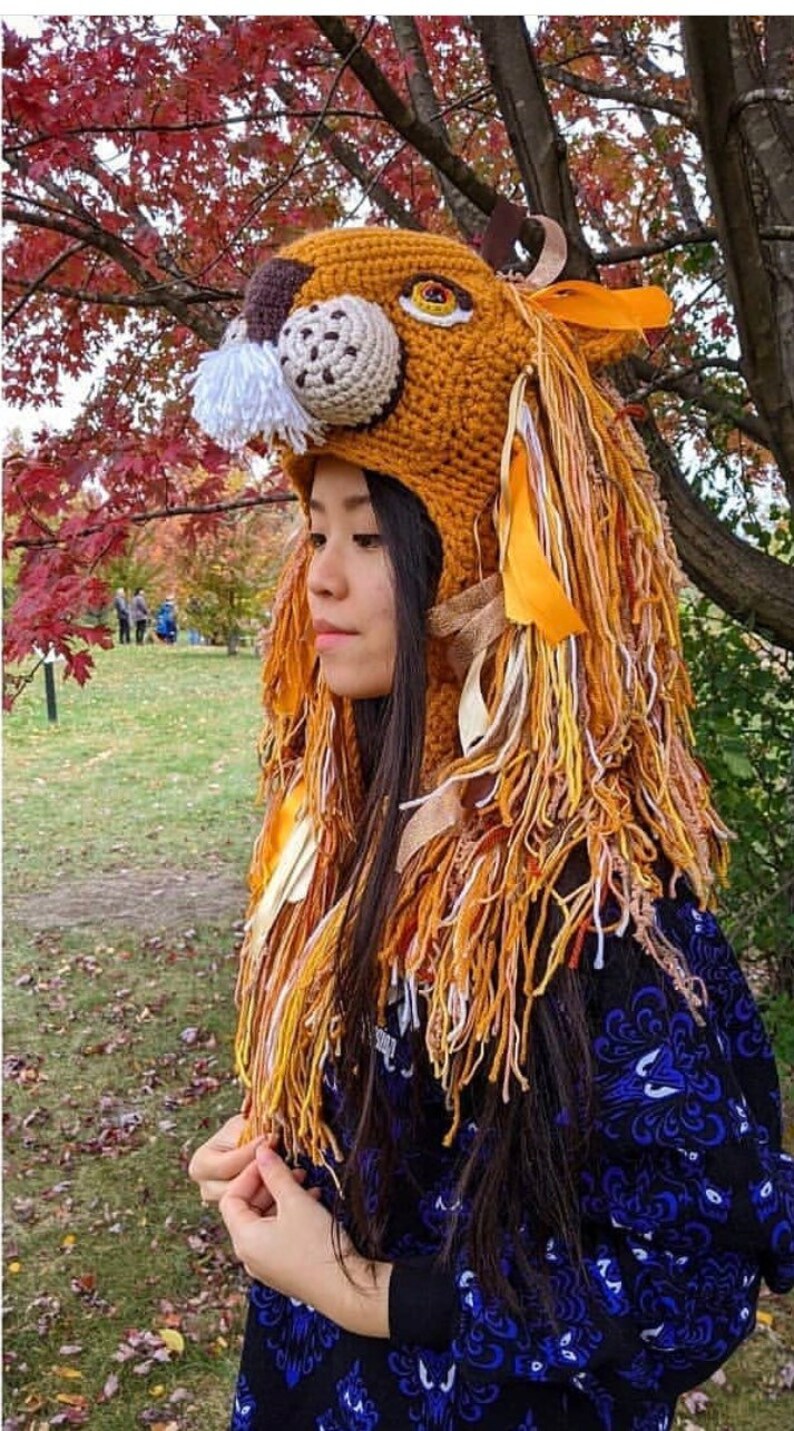 Lion Hat / Crochet Lion Hat / Cosplay / Halloween / Festival - Etsy ...