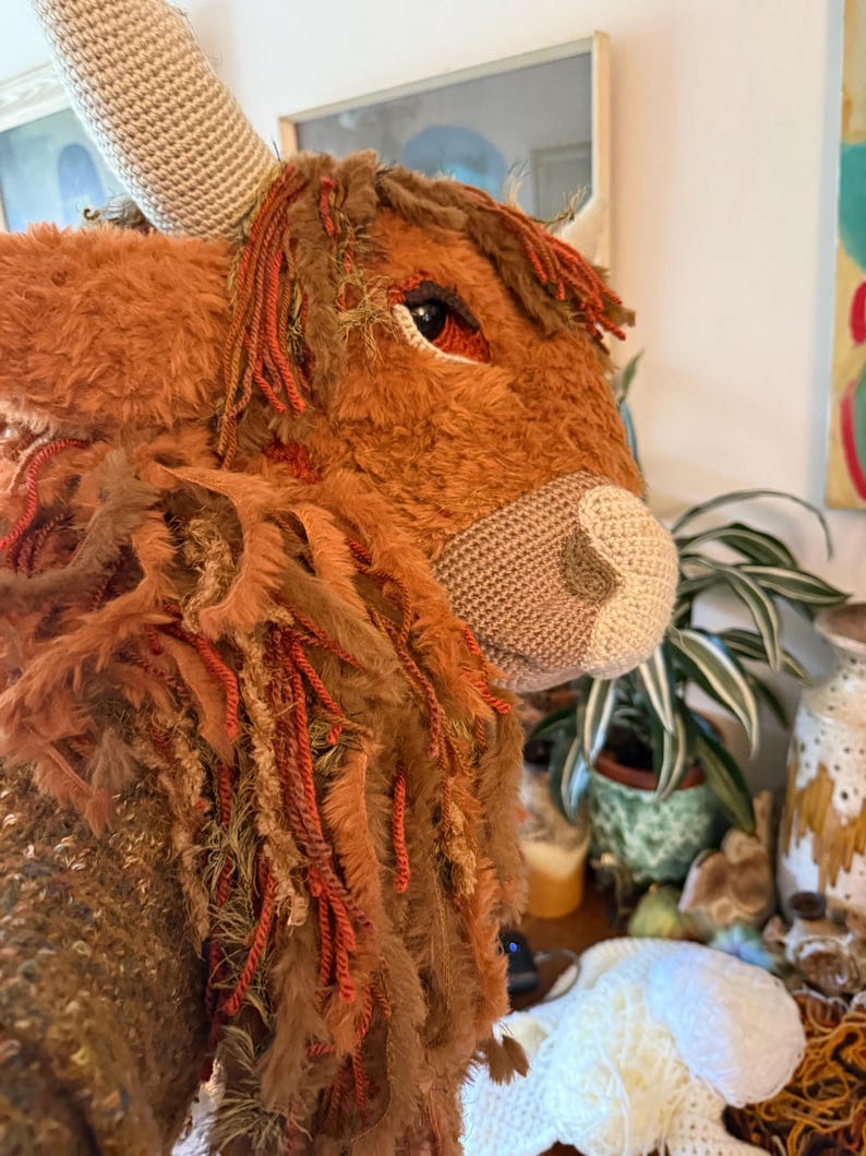 Highland Cow Crochet Hat - Etsy