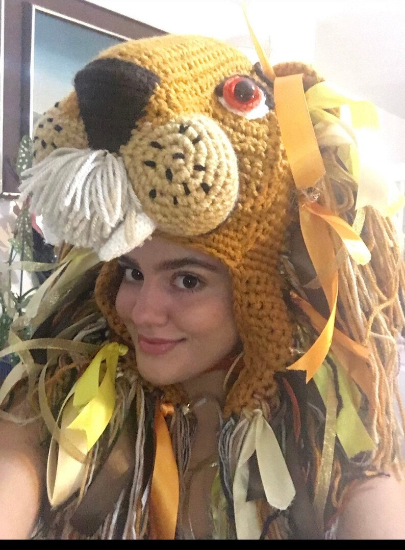 Lion hat / Crochet lion hat / cosplay / Halloween / festival | Etsy
