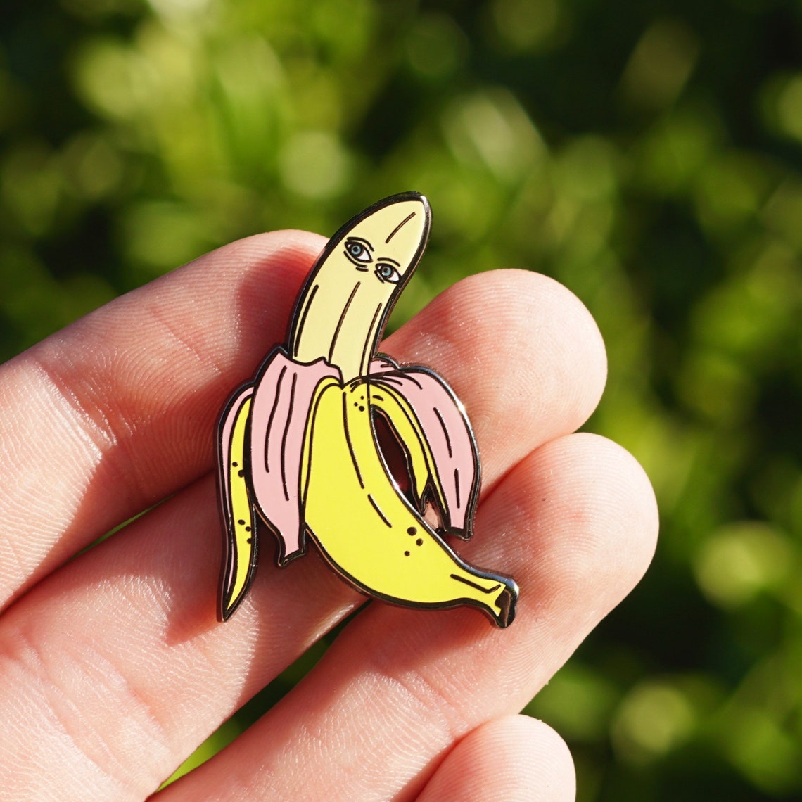 Banana Pin Enamel Pin Lapel Pin Silly Fruit Vegan - Etsy
