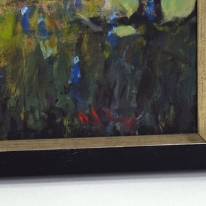 Vintage Landscape Oil Painting of Texas Hill Country mason Ravine by ...