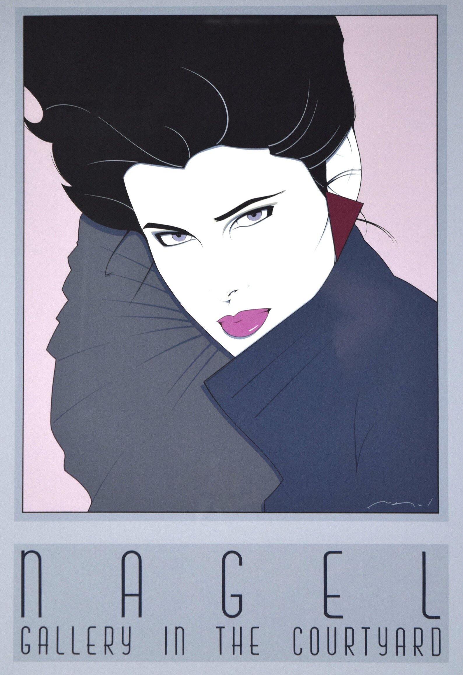 Patrick Nagel 1980s Framed Print commemorative 7 | Etsy