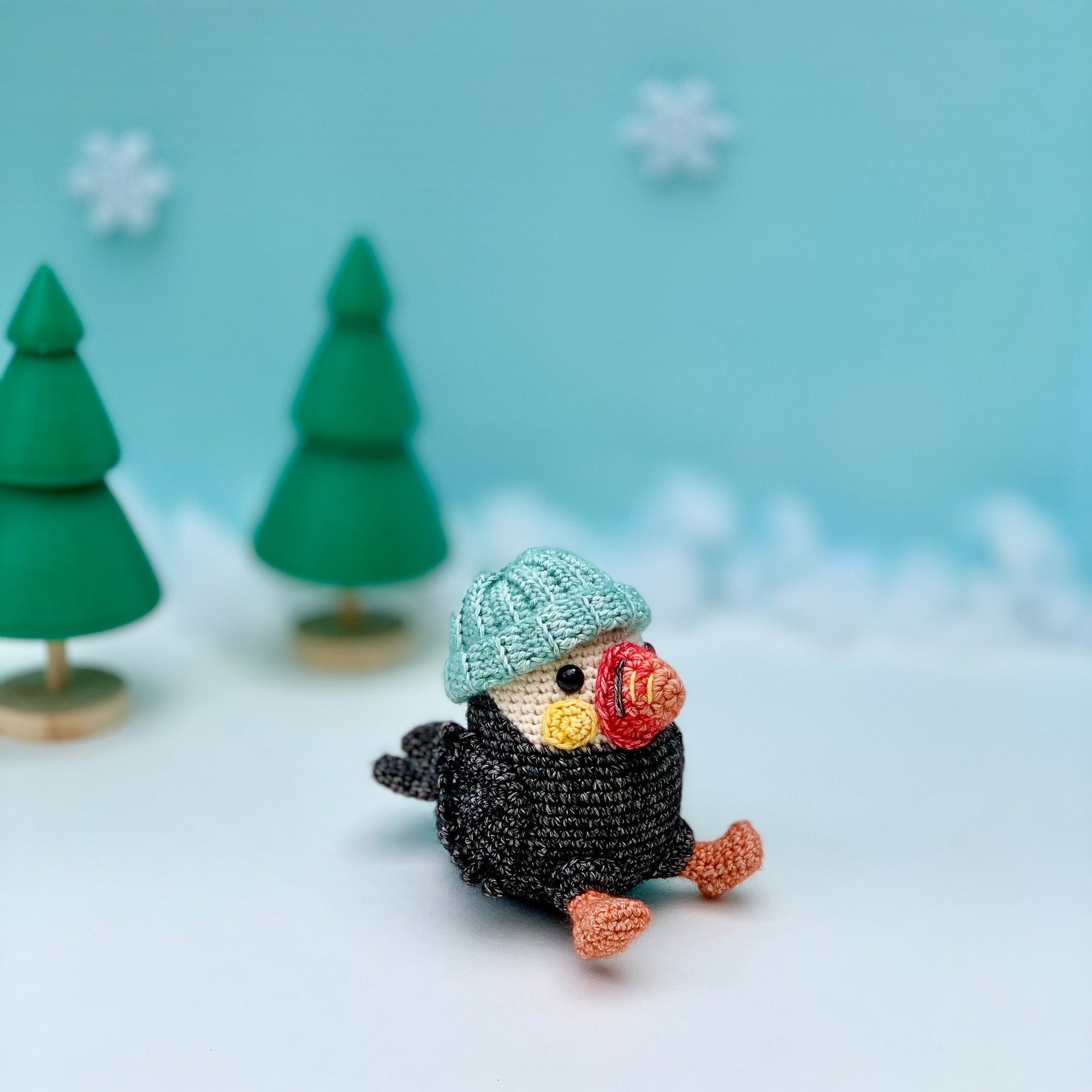 Mini Muffin the Chubby Puffin Crochet Amigurumi Pattern - Etsy