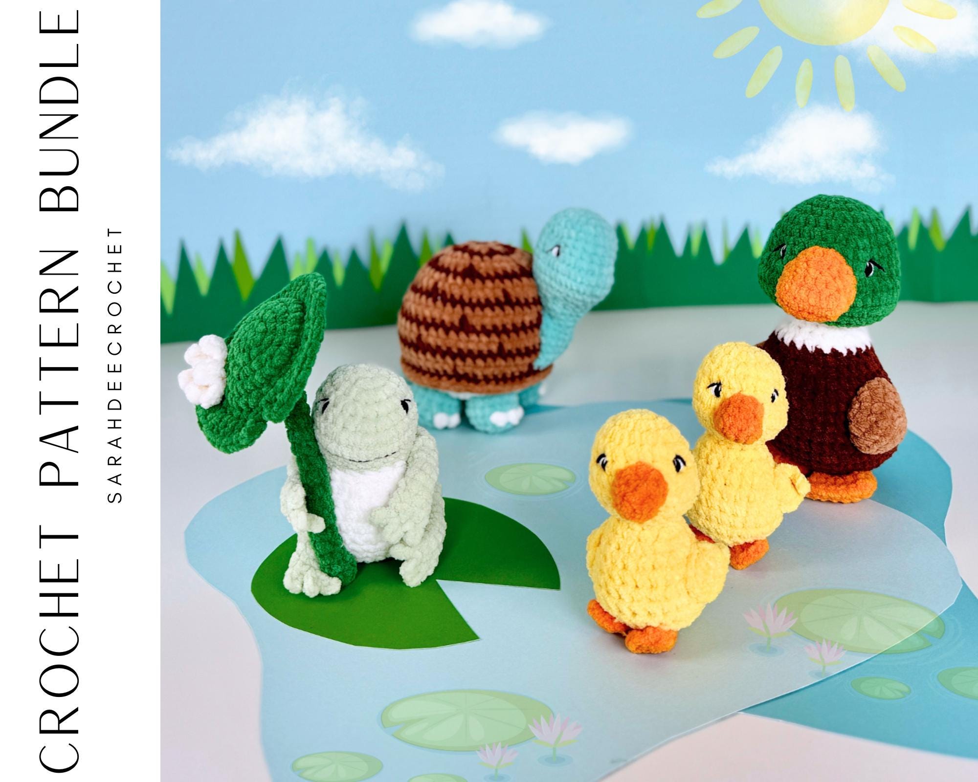 Pond Palette Crochet Amigurumi Pattern Bundle - Etsy