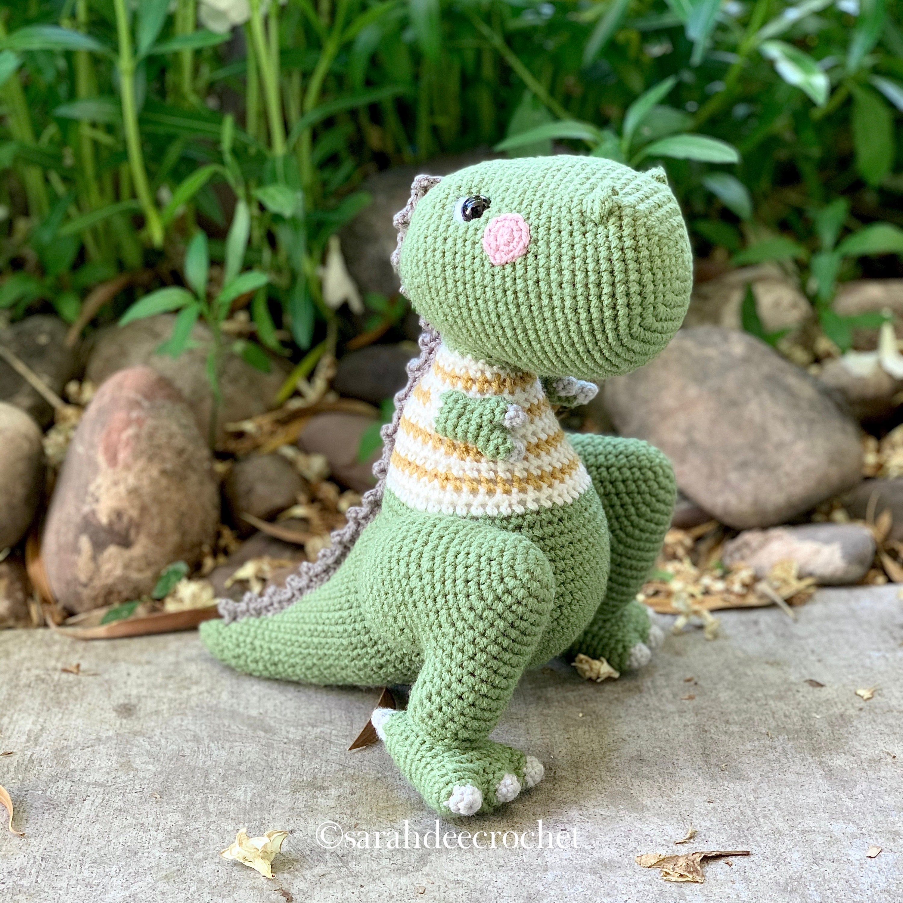 Walter T. Rex Crochet Amigurumi Dinosaur Trex Pattern | Etsy