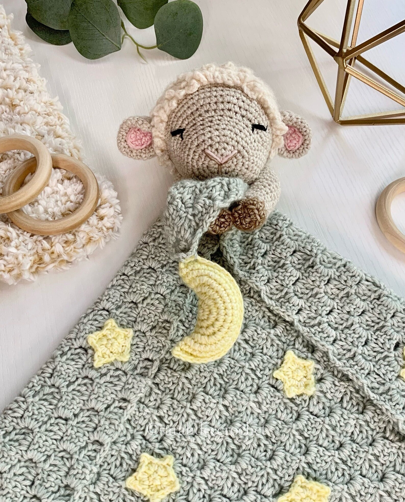 Luna the Lamb Lovey Crochet Amigurumi Pattern - Etsy