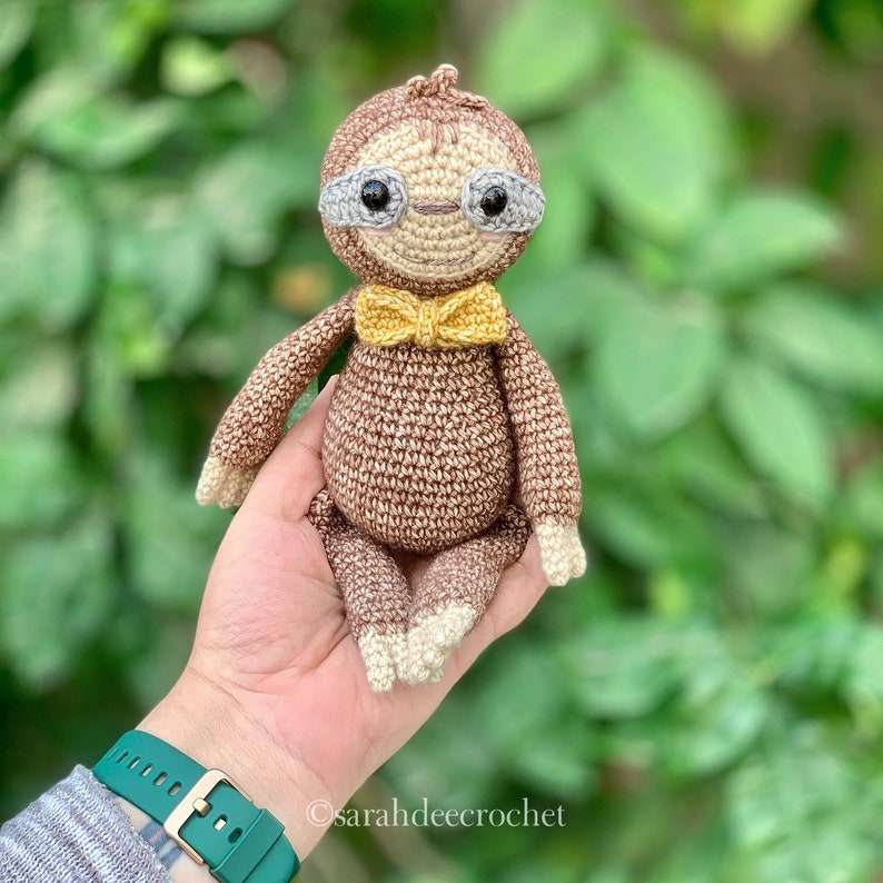 Monty the Sloth Crochet Amigurumi Sloth Pattern - Etsy