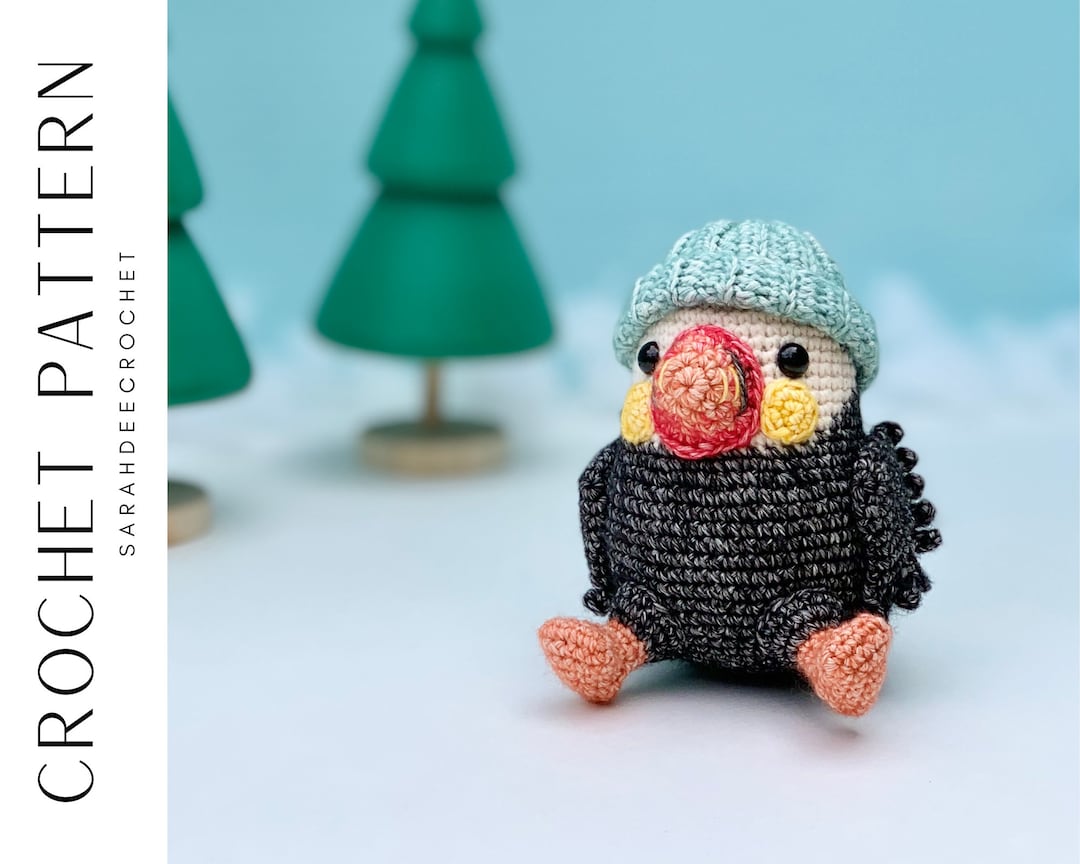 Mini Muffin the Chubby Puffin Crochet Amigurumi Pattern - Etsy