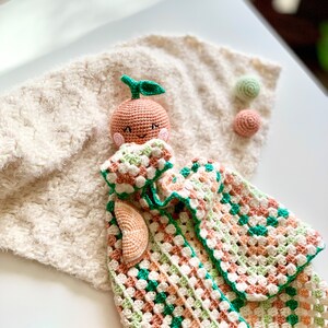 Clementine the Orange Lovey Crochet Amigurumi Blanket Pattern - Etsy