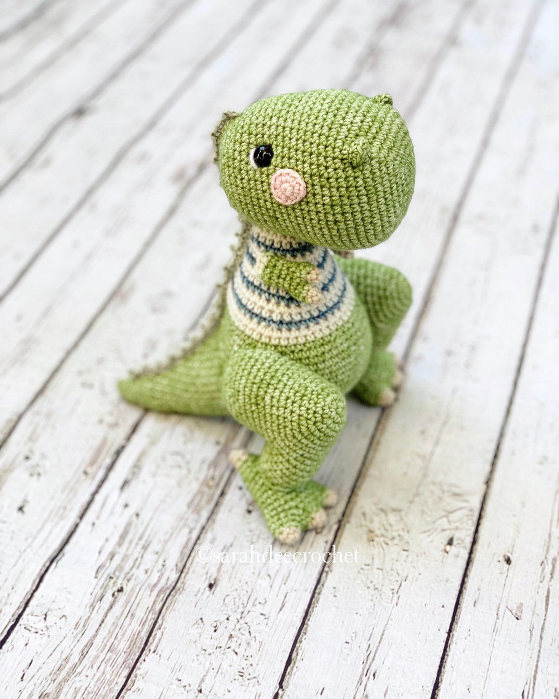 Walter T. Rex Crochet Amigurumi Dinosaur Trex Pattern | Etsy