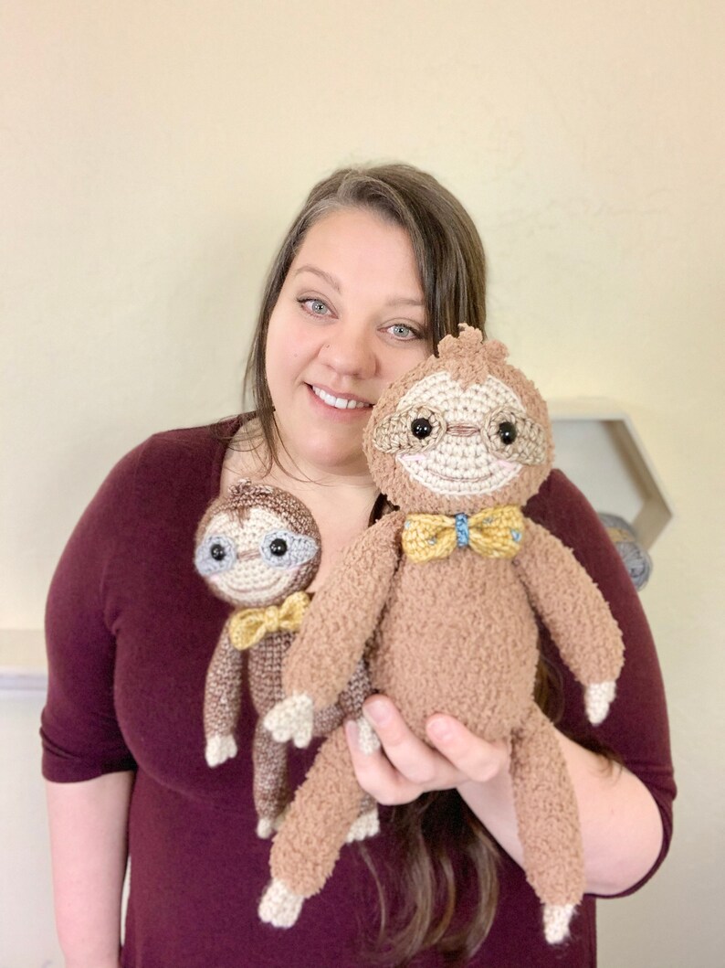 Monty the Sloth Crochet Amigurumi Sloth Pattern - Etsy