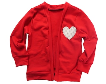 Girls Red Cardigan - Etsy