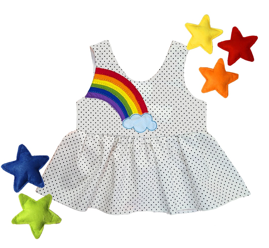 Rainbow Polka Dot Peplum, Rainbow Peplum, Girls Rainbow Top, Rainbow ...