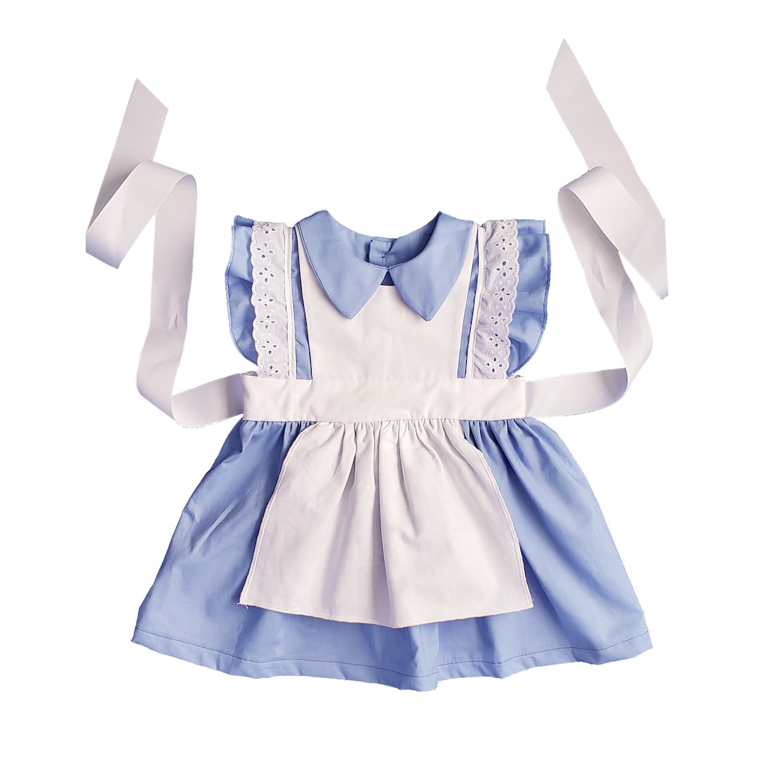 Alice in Wonderland Costume, Alice in Wonderland Apron, Girls Alice in ...