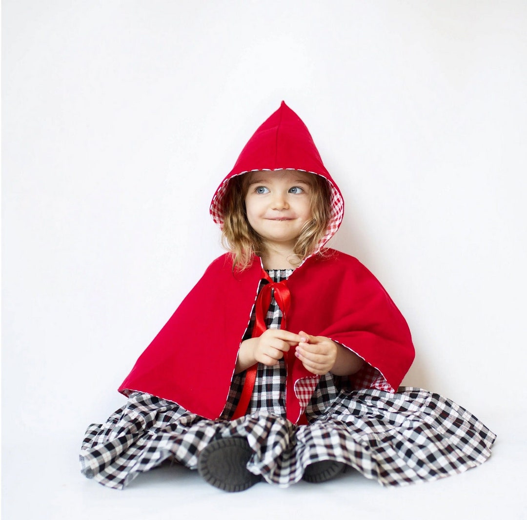 Little Red Riding Hood Cloak for Baby, Toddler and Girls Sizes - Etsy