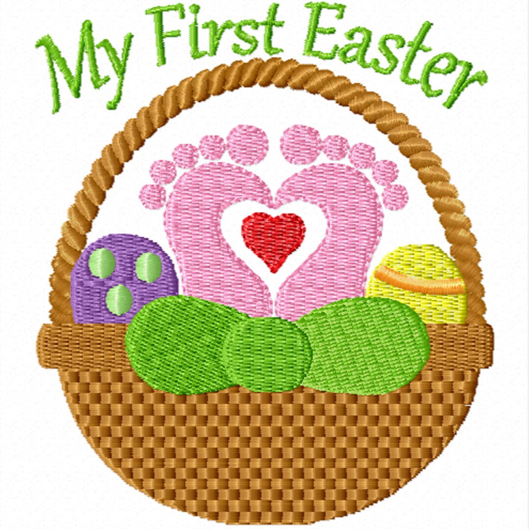 My First Easter -A Machine Embroidery Design for Baby - Etsy