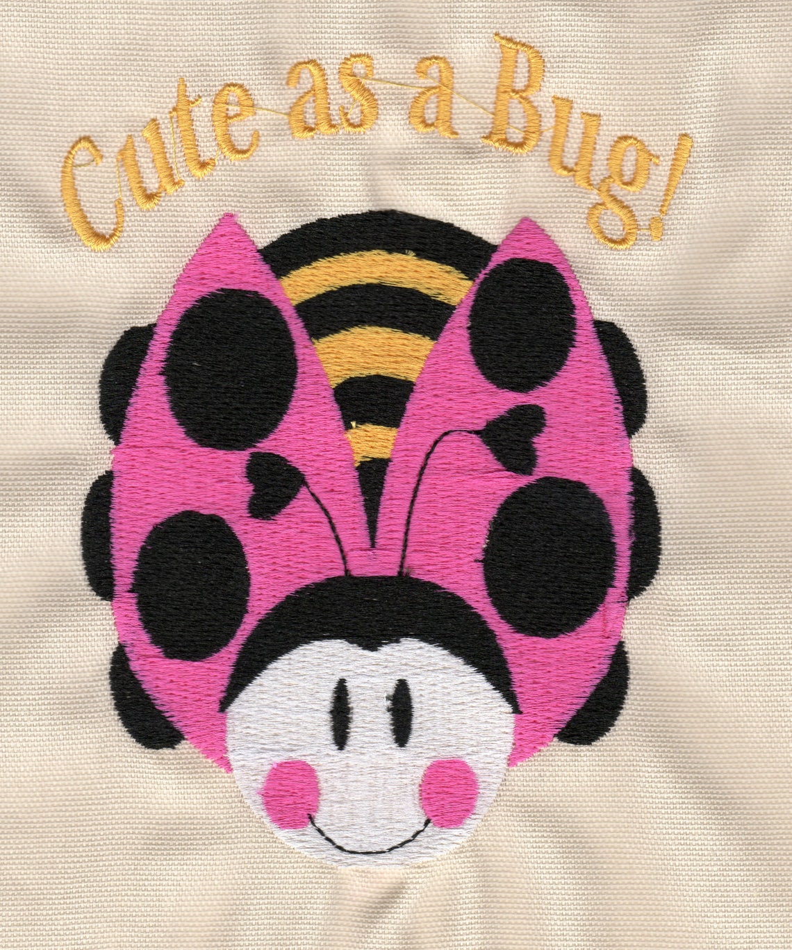 Cute as a Bug! -A Machine Embroidery Design for the Cute Little Girl in ...