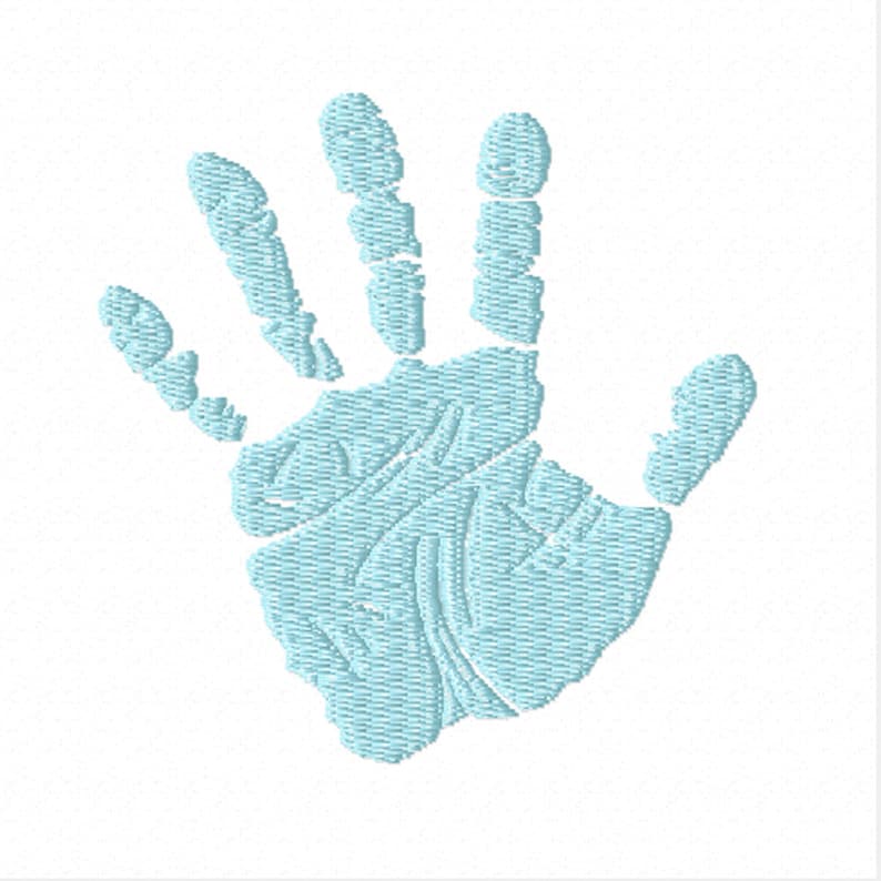 Set of Handprints A Machine Emboidery Design With Left and - Etsy