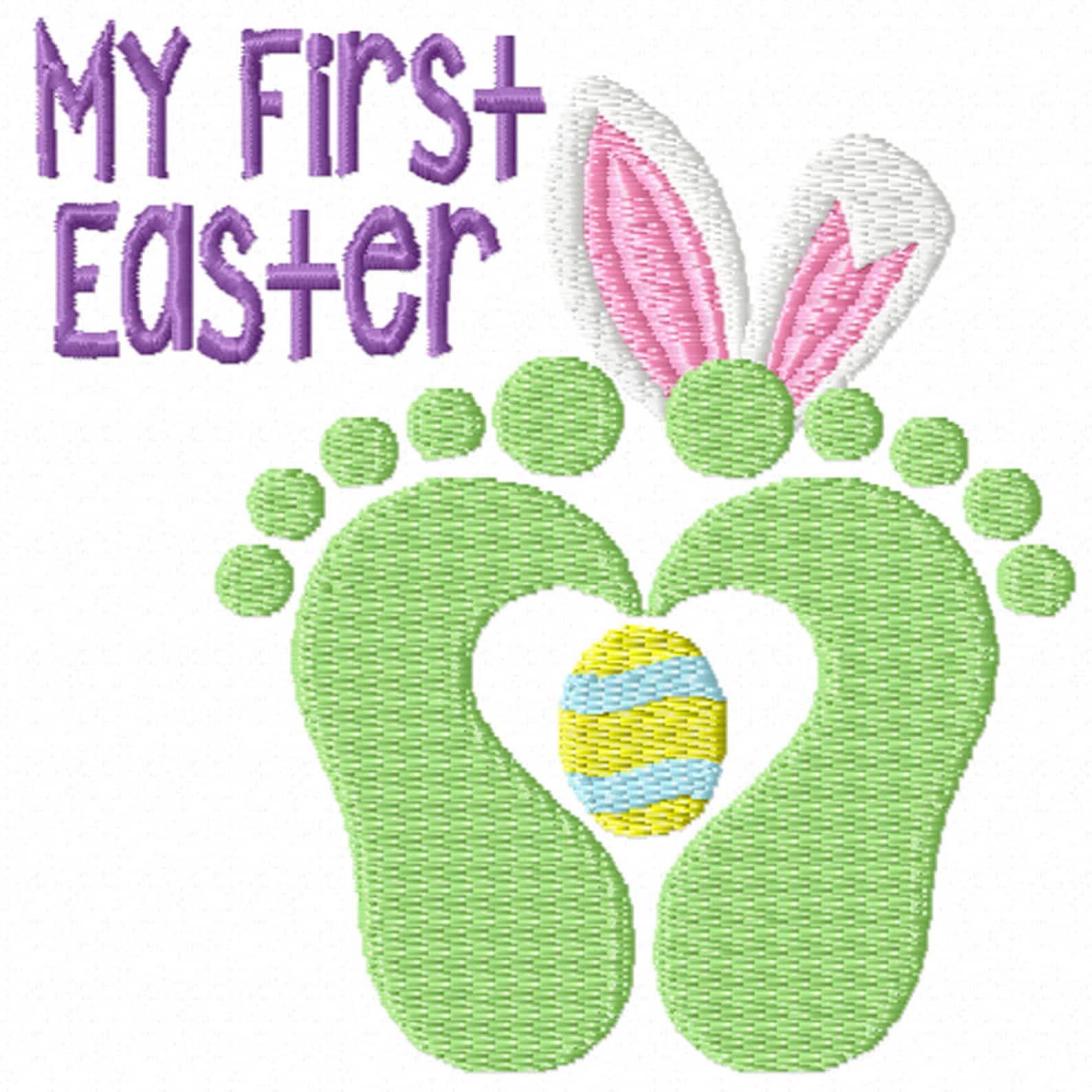 My First Easter 2 A Machine Embroidery Design for Baby's - Etsy