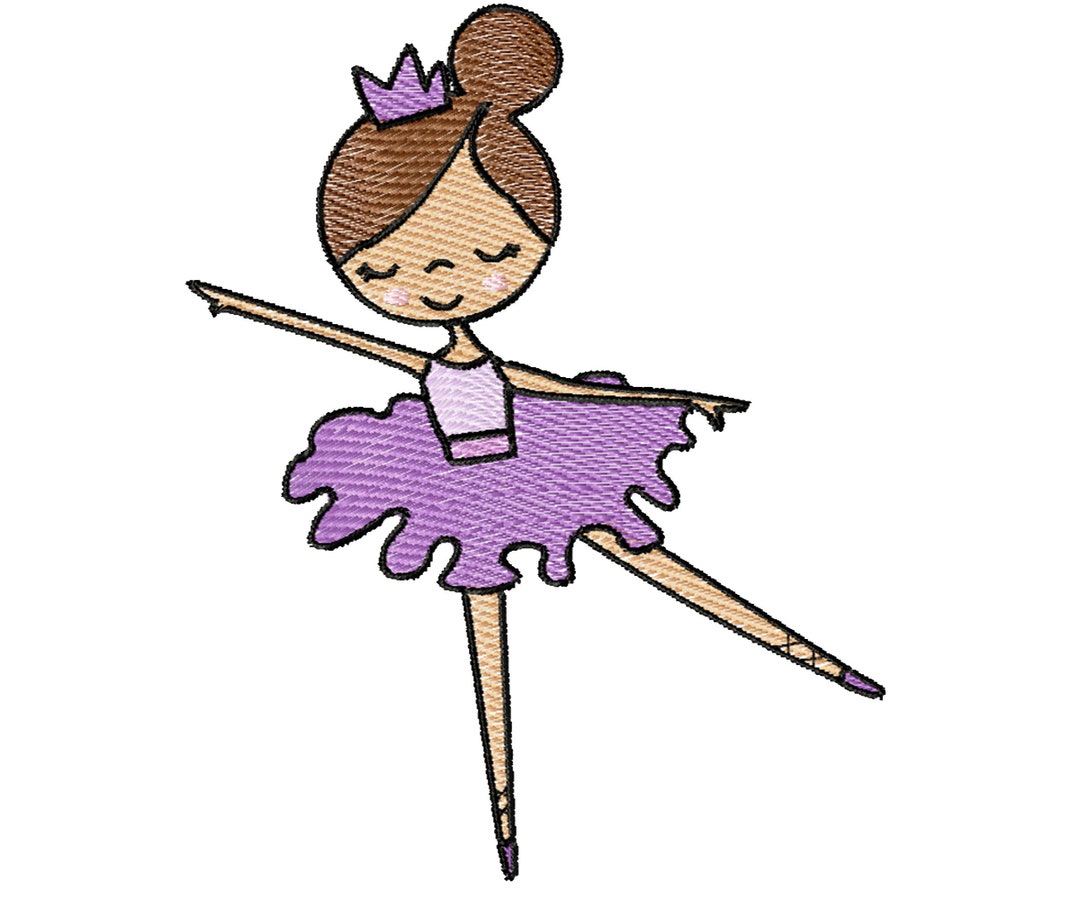 Ballerina Sketch- A Sketch Embroidery File for Embroidery Machines - Etsy