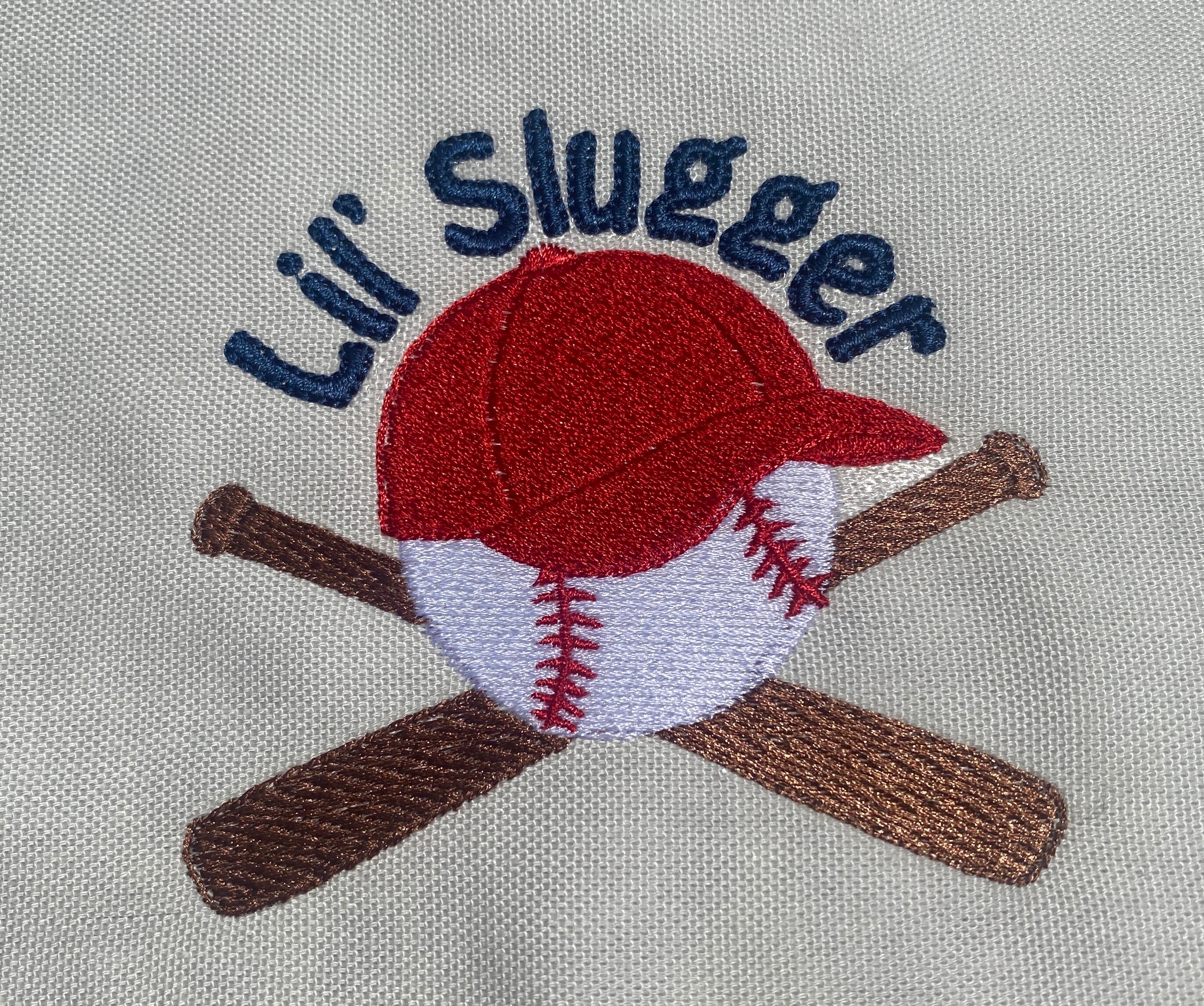 Lil' Slugger -A Machine Embroidery Design for Little Baseball Fans ...