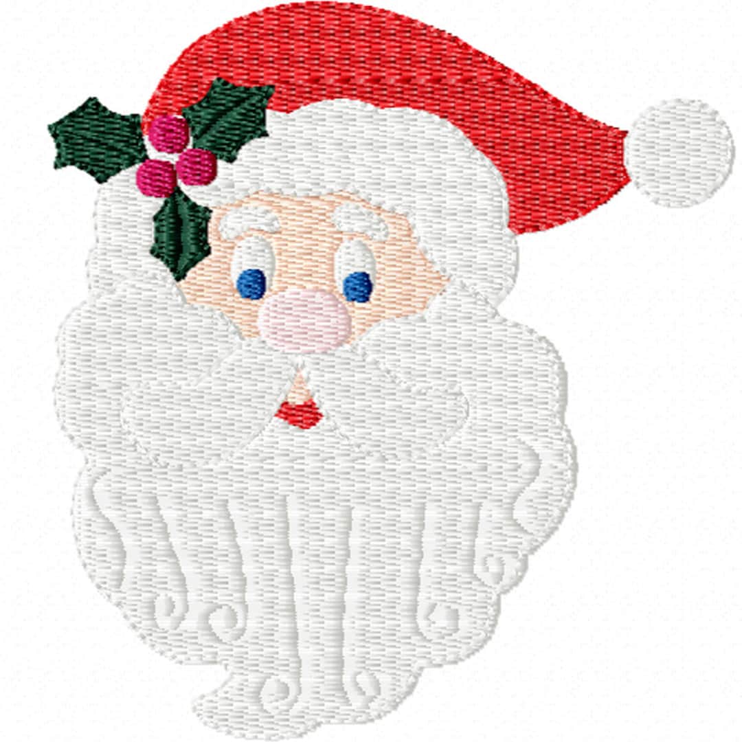 Santa -A Machine Embroidery Design for Christmas - Etsy