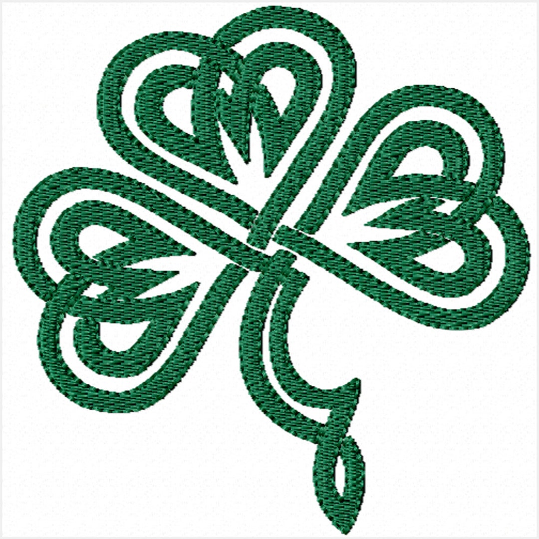 Celtic Shamrock -A Machine Embroidery Design for St. Patrick's Day - Etsy