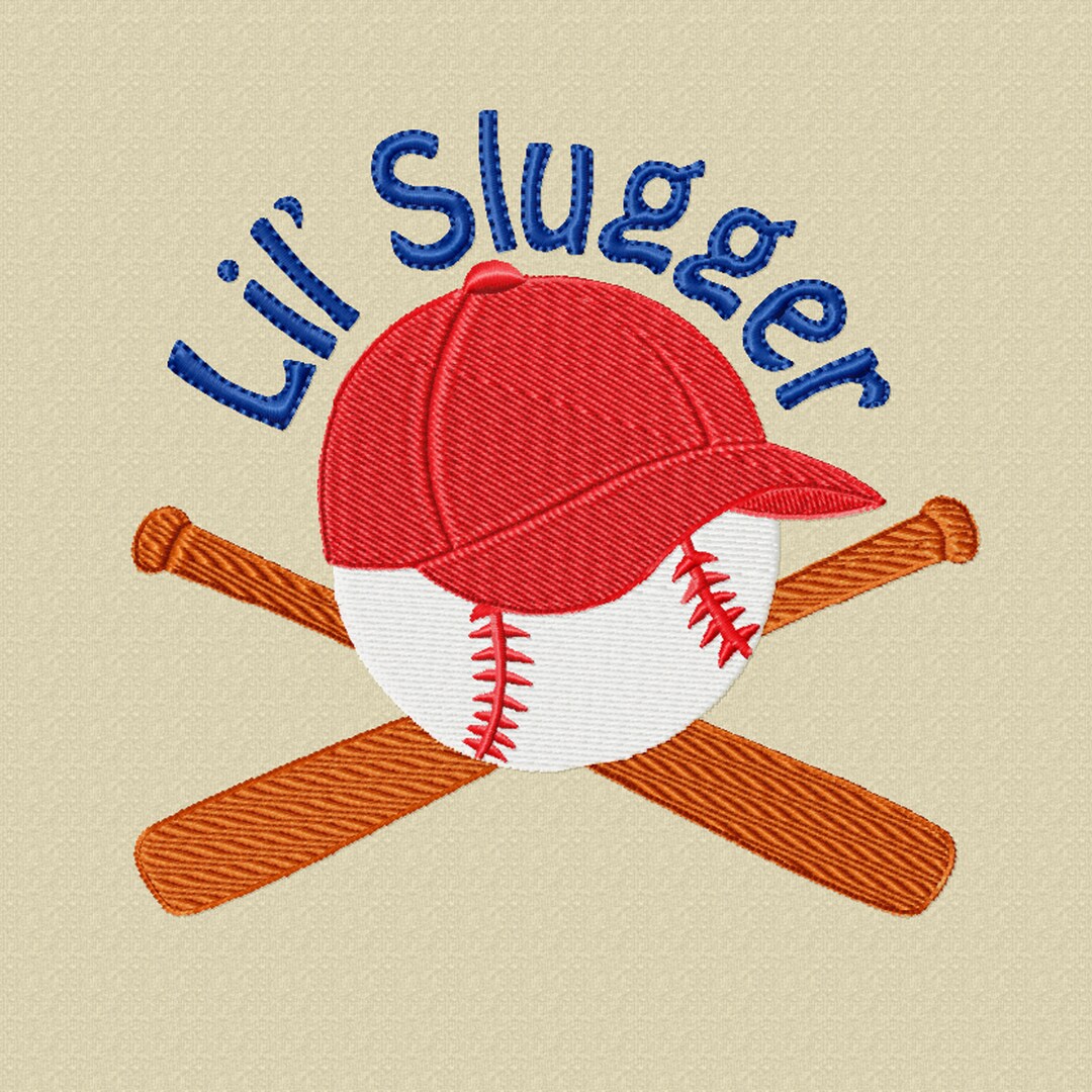 Lil' Slugger -A Machine Embroidery Design for Little Baseball Fans ...