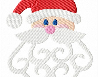 Santa A Machine Embroidery Design for Christmas | Etsy