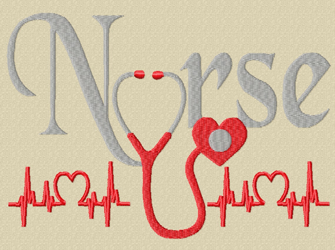 Nurse- A Machine Embroidery for a Nurse or a Future Nurse! (2 Sizes) - Etsy