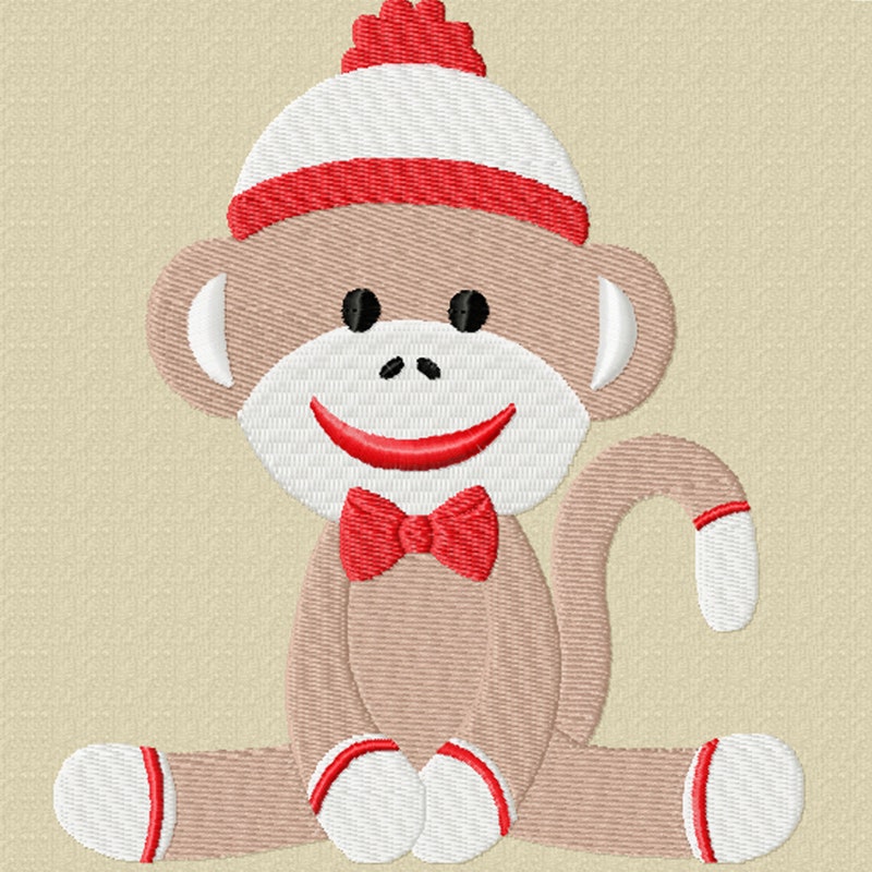 Sock Monkey Fabric - Etsy
