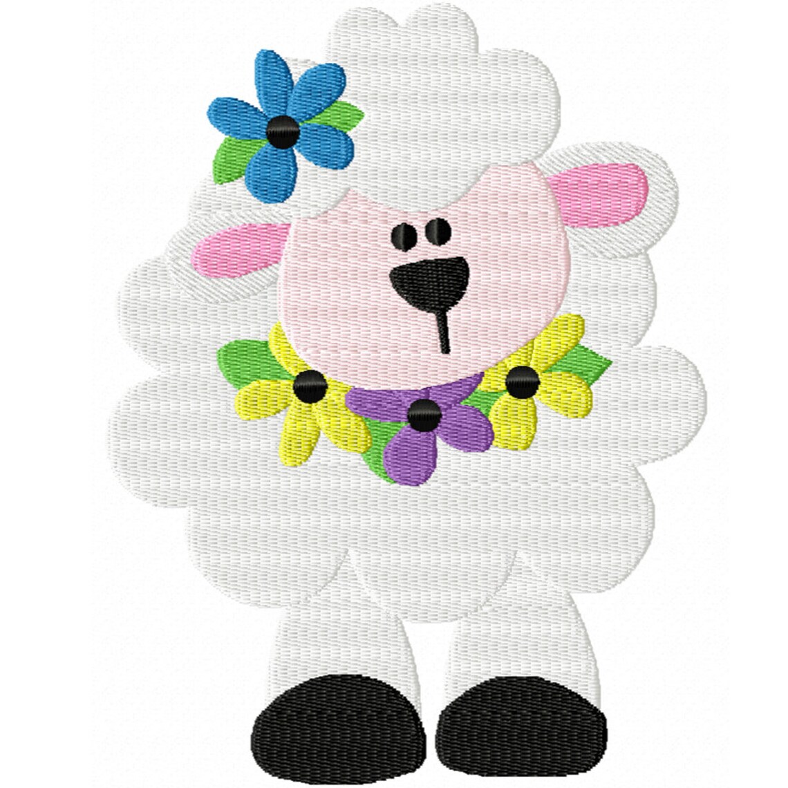 Spring Lamb A Sweet Machine Embroidery Design for Spring - Etsy