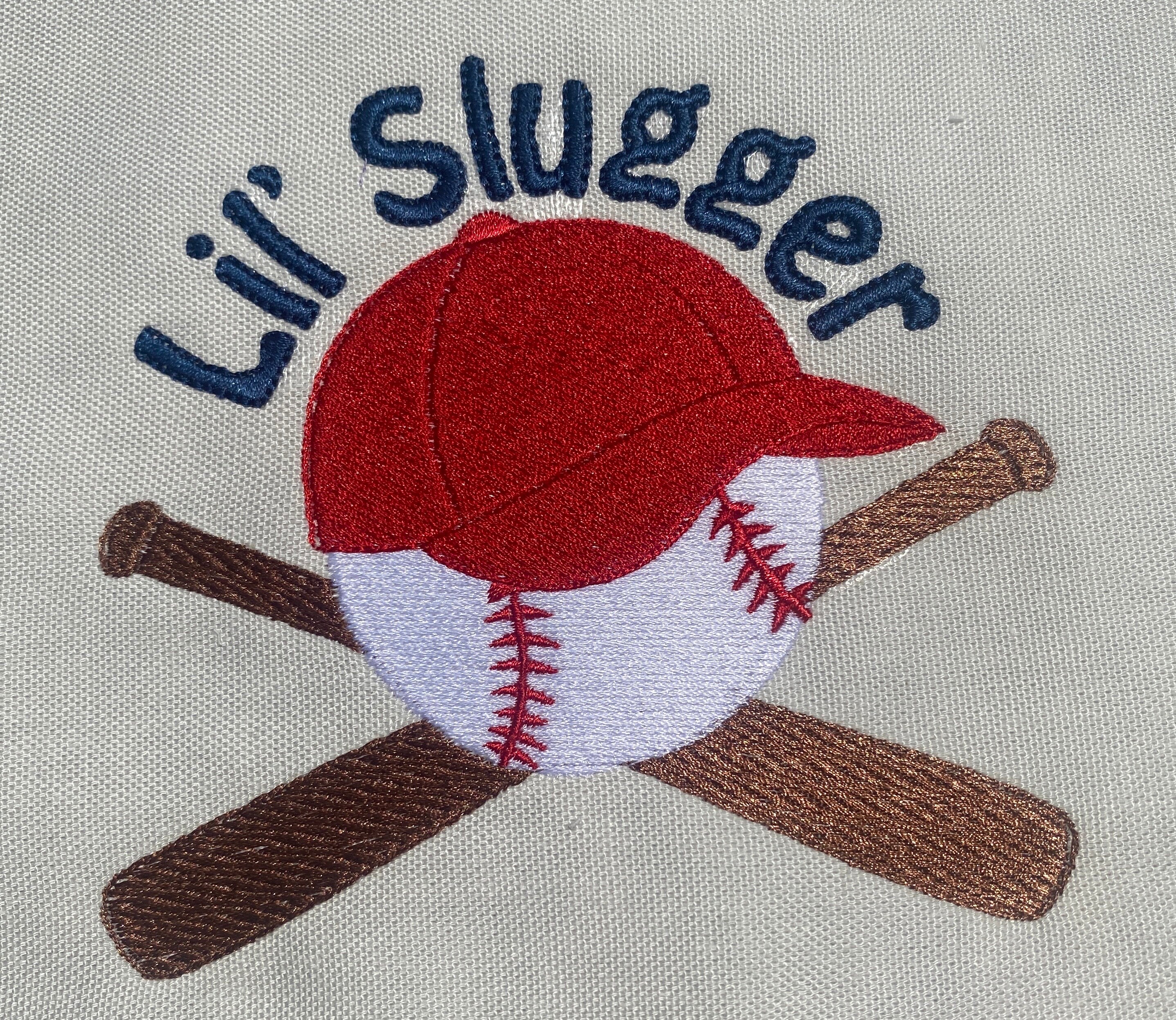Lil' Slugger -A Machine Embroidery Design for Little Baseball Fans ...